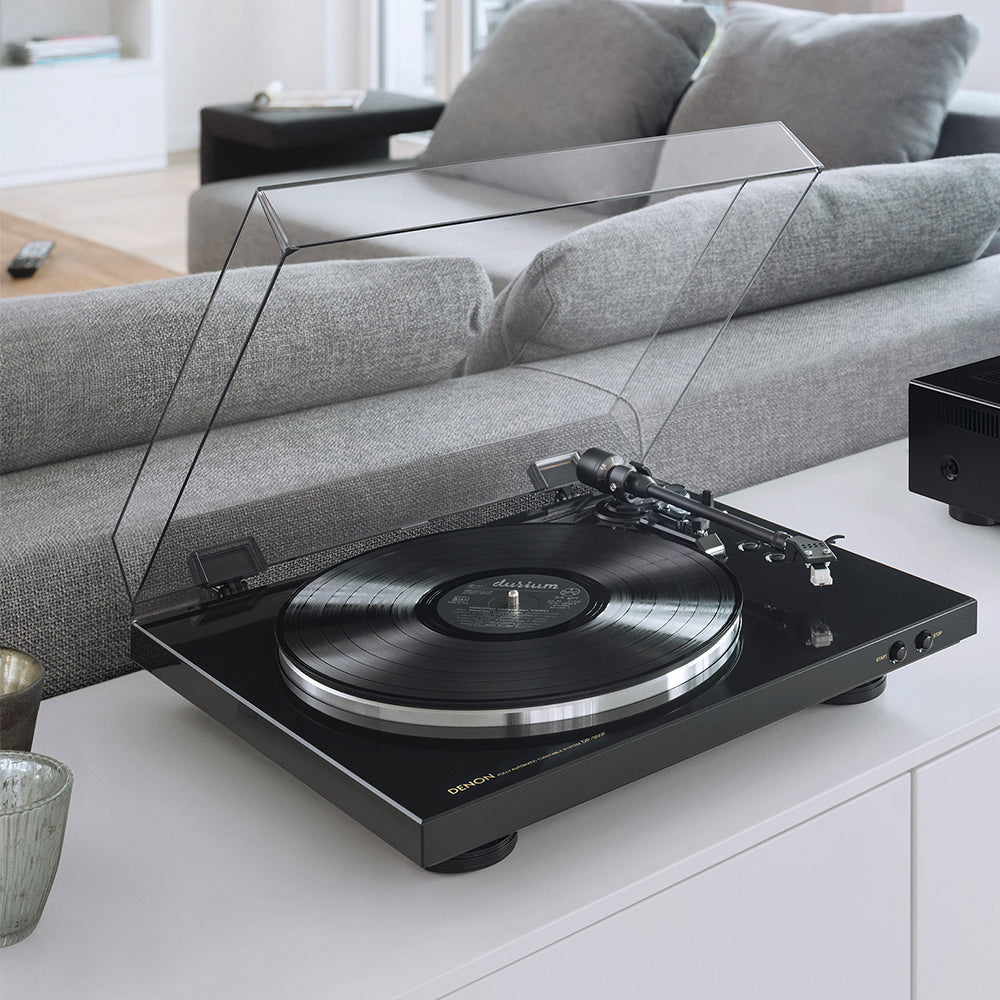 Denon DP-300F Belt Drive Turntable Black